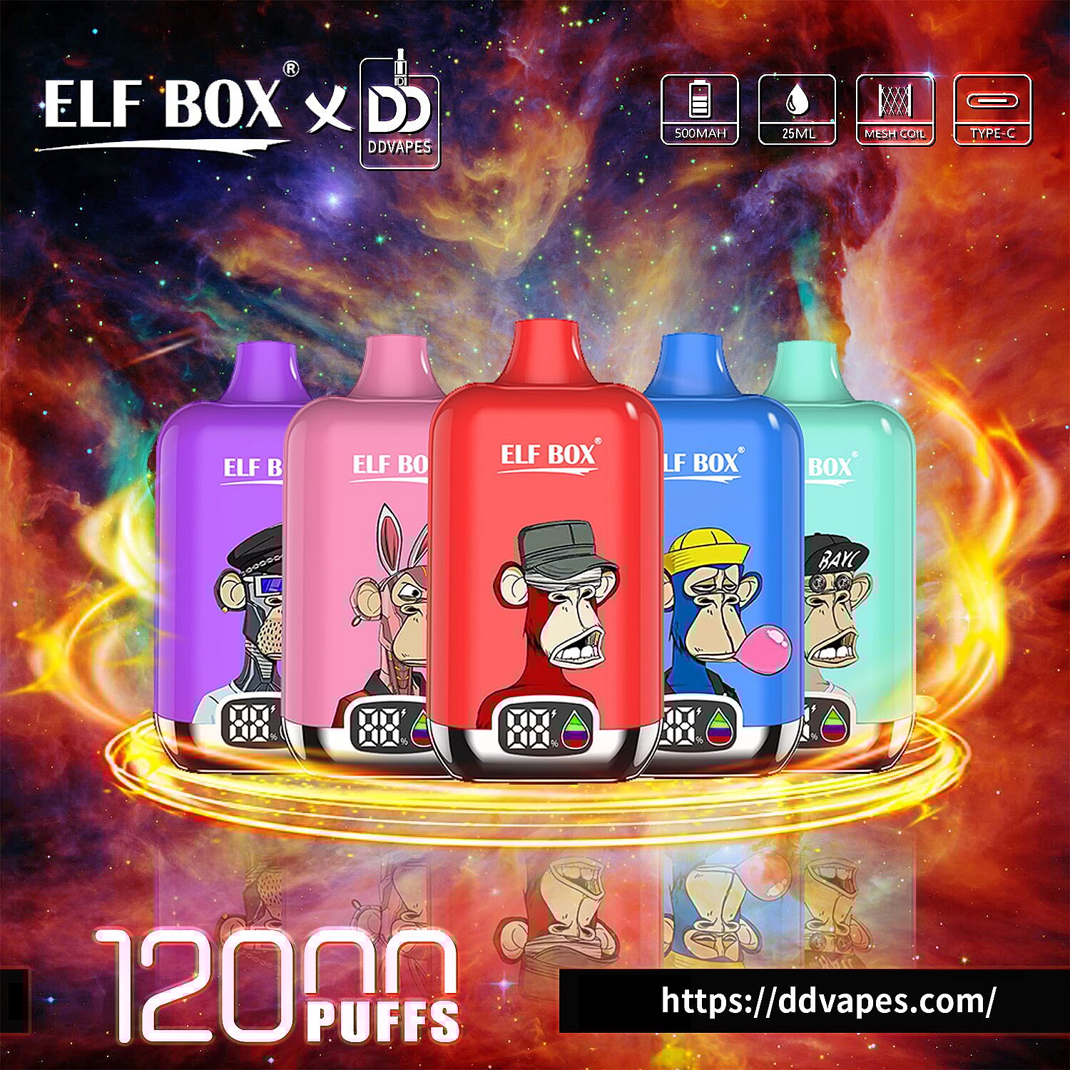 ELF BOX Digital 12000 Puffs 12k Disposable Vape – DDVAPES